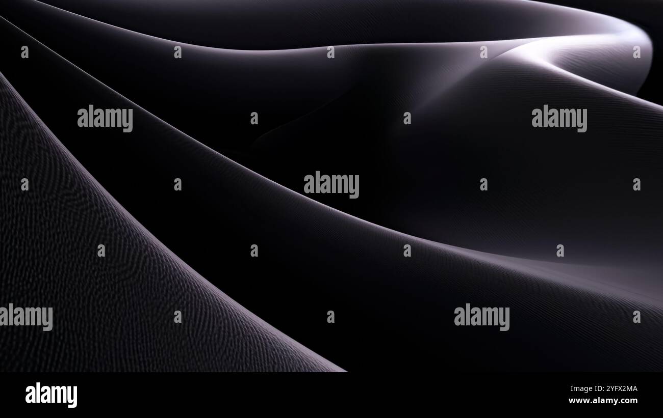 Illustration of dark abstract background with 3D textured surface with ...