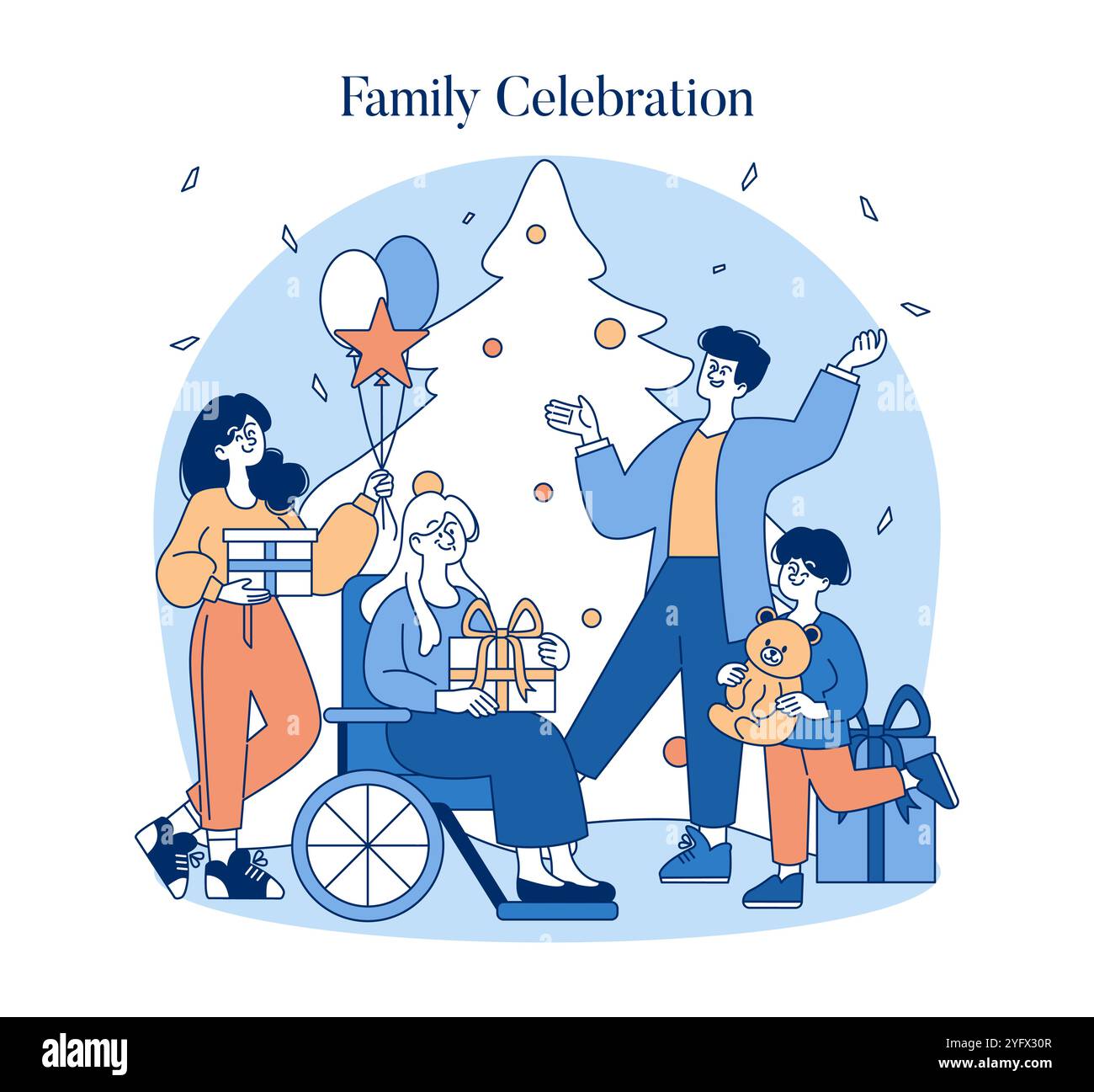 Middle class christmas Cut Out Stock Images & Pictures - Alamy