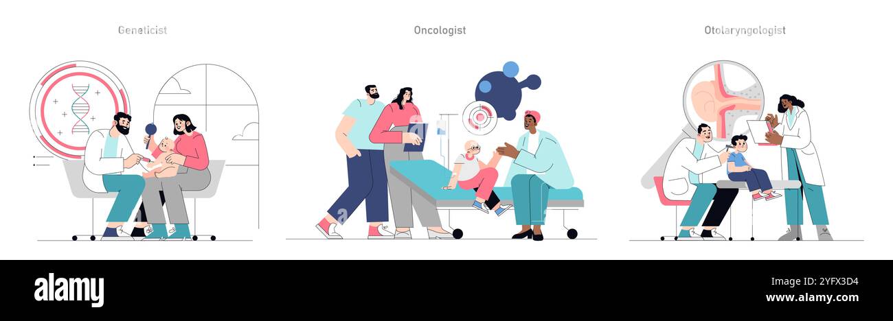 Physician interaction Cut Out Stock Images & Pictures - Alamy