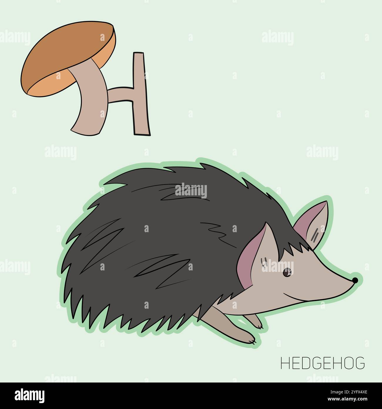 Animal alphabet h hi-res stock photography and images - Alamy
