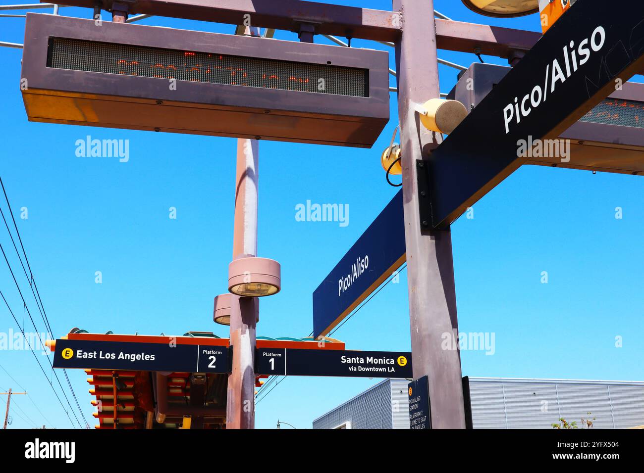 Los Angeles, California: Los Angeles Metro Rail Pico Aliso E Line ...