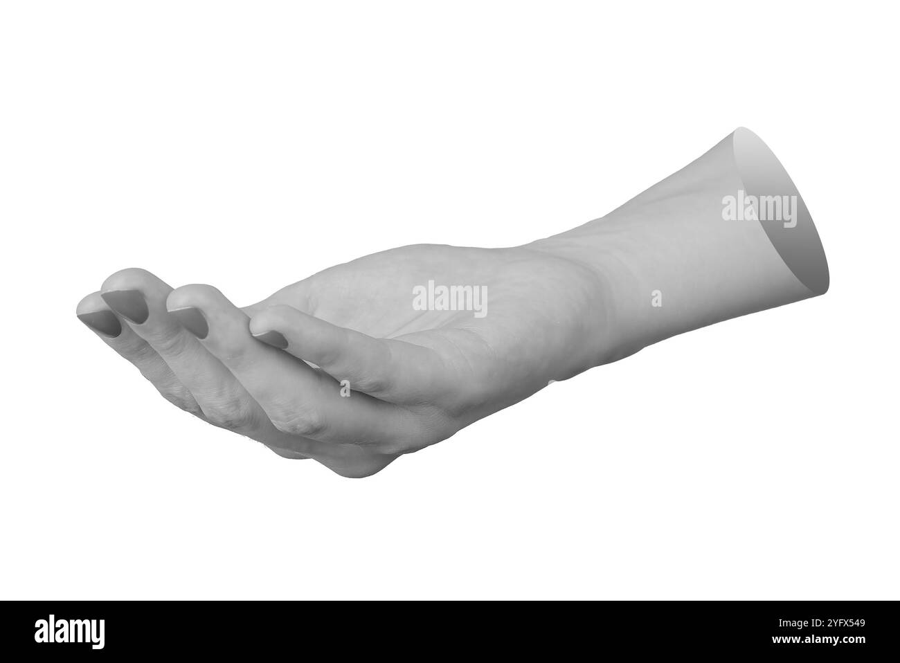 Open palm Black and White Stock Photos & Images - Alamy