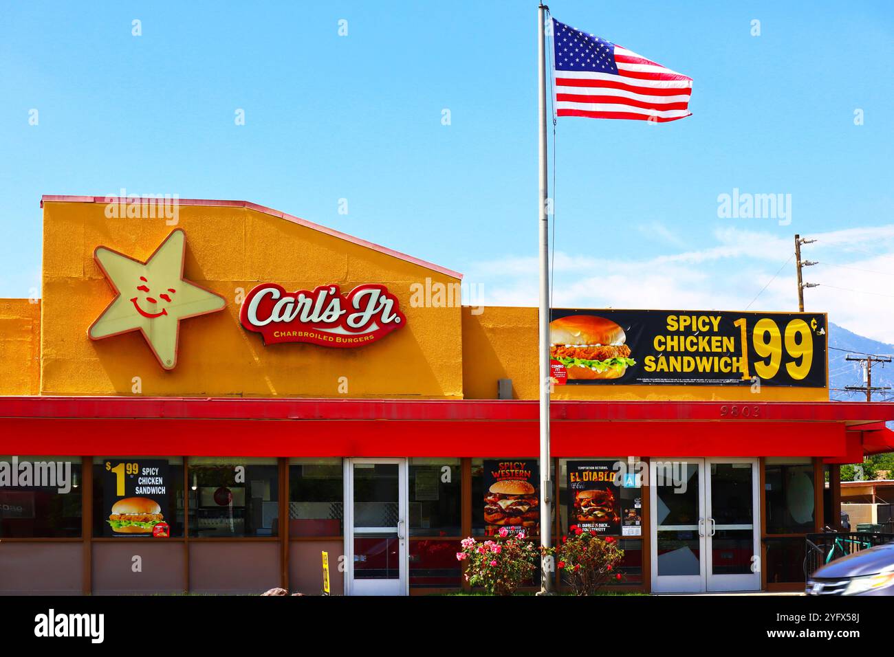 Carl's Jr. Charbroiled Burgers, American Fast Food Restaurant Stock ...