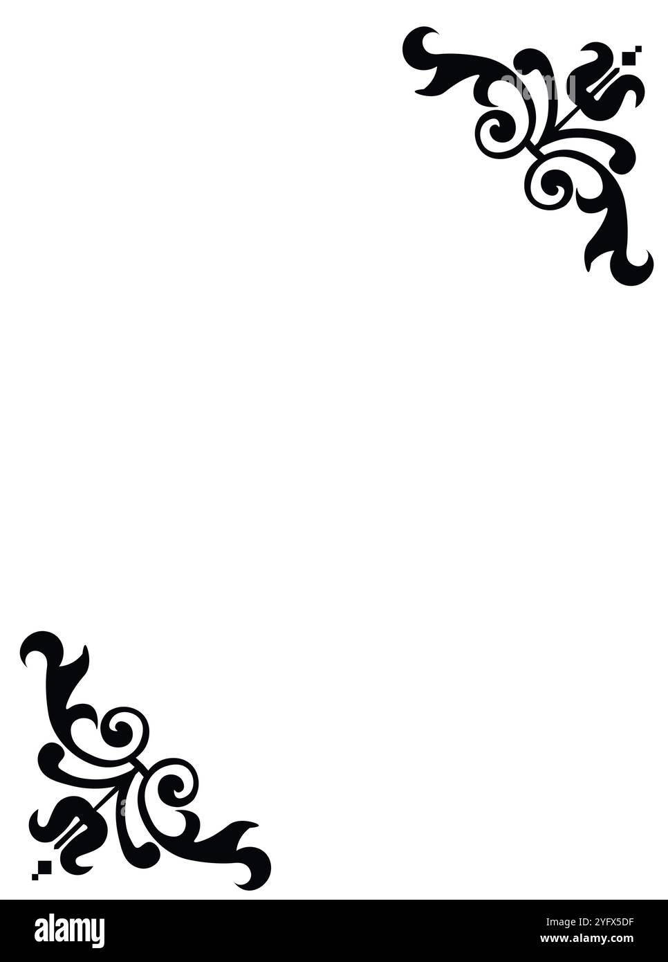 Corner border design Cut Out Stock Images & Pictures - Alamy