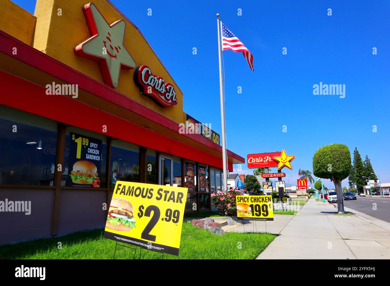 Carl's Jr. Charbroiled Burgers, American Fast Food Restaurant Stock ...