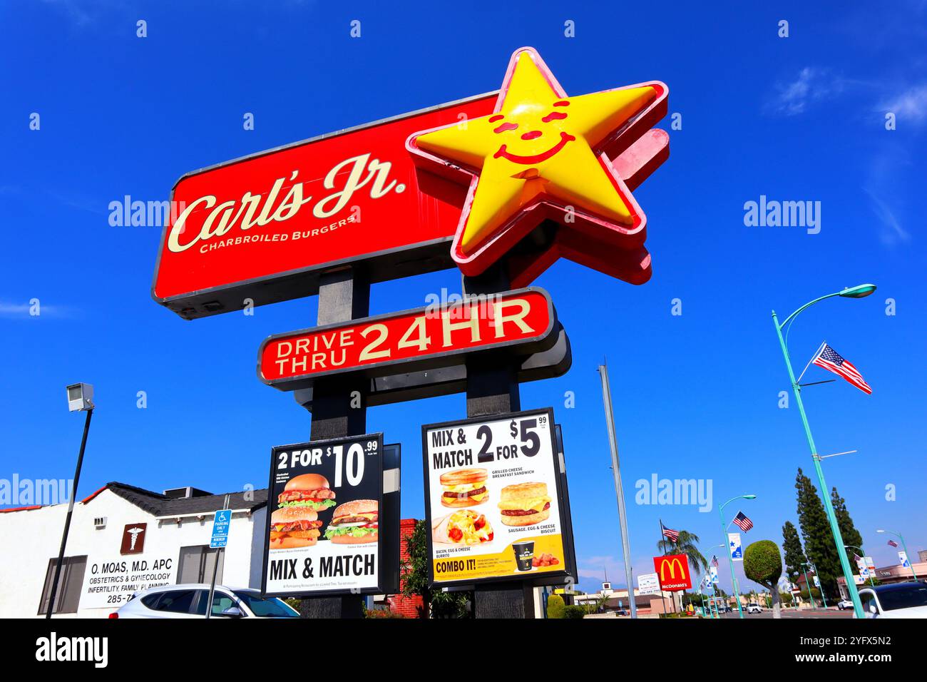 Carl's Jr. Charbroiled Burgers, American Fast Food Restaurant Stock ...