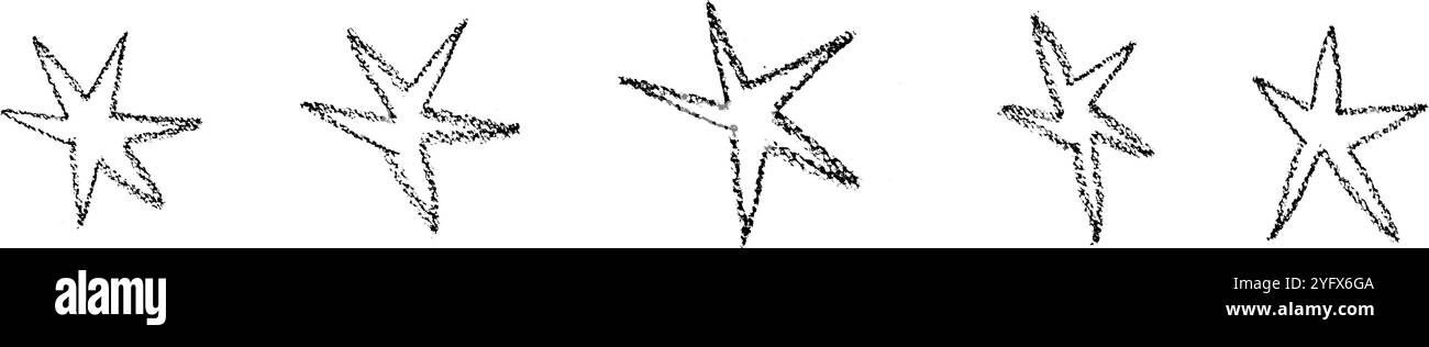 Spiky star scribble with irregular, pointy shape and abstract spark ...