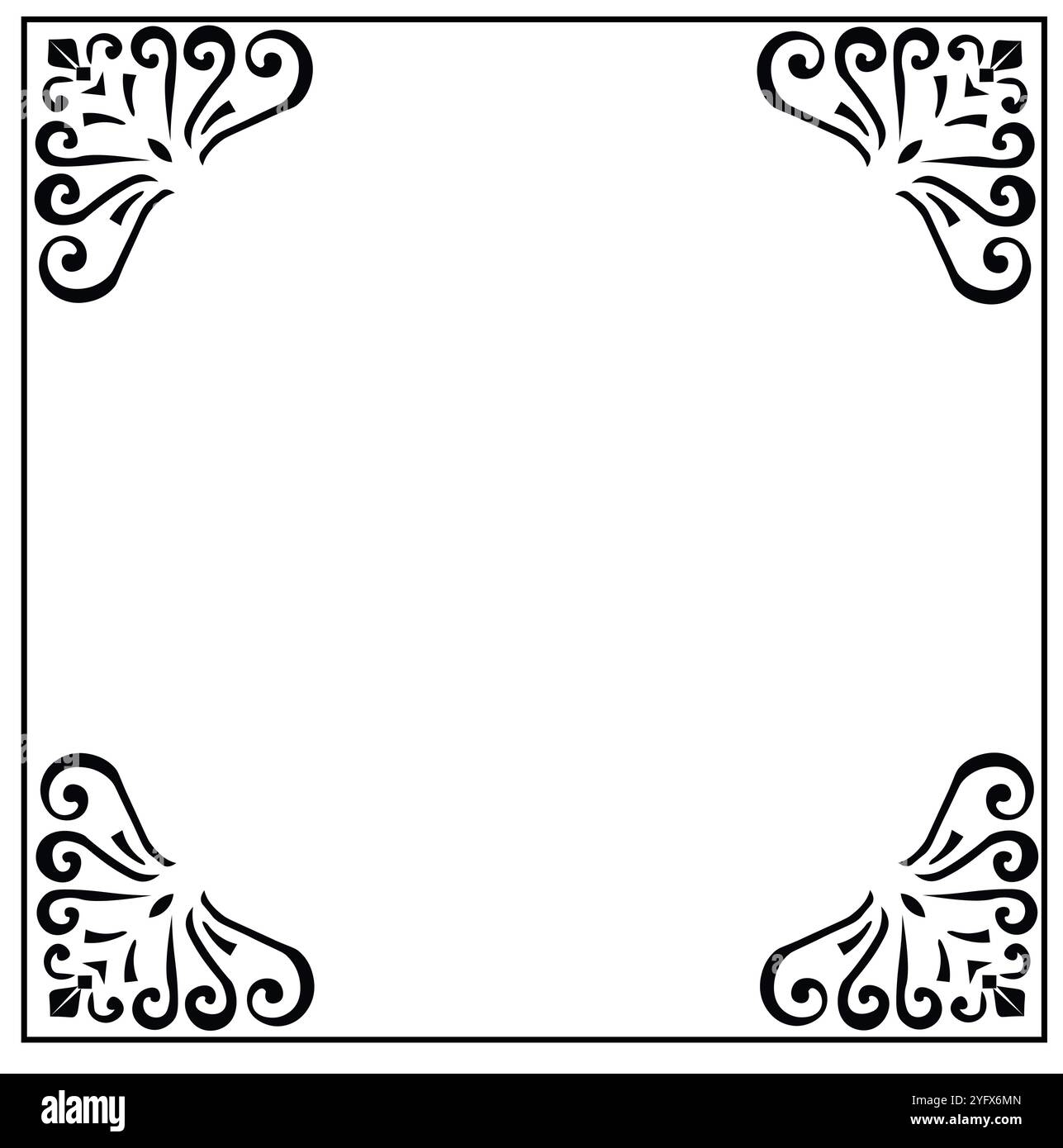 Corner border banner Cut Out Stock Images & Pictures - Alamy