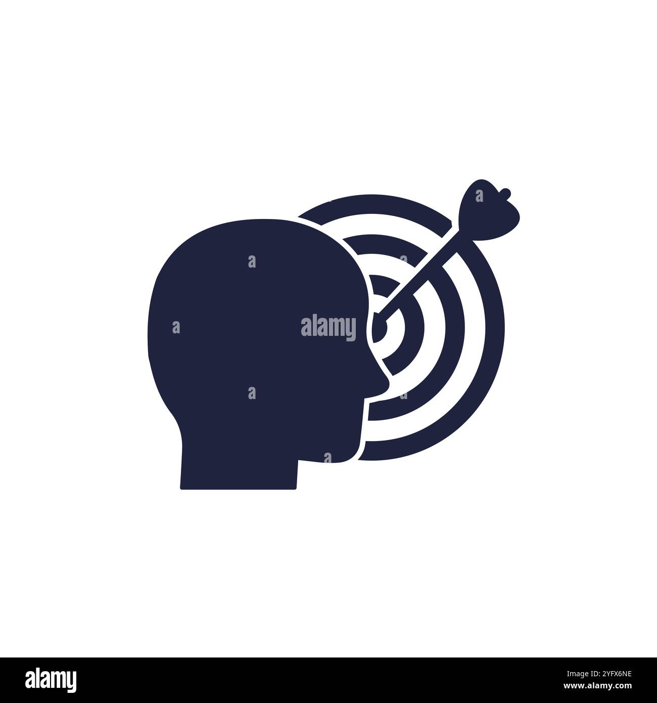 personal goal icon with a target Stock Vector Image & Art - Alamy