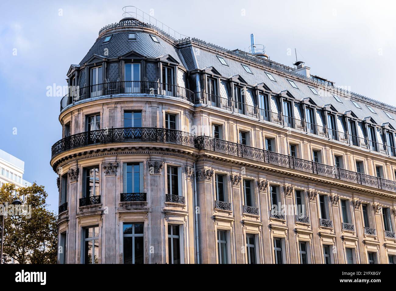 Old and expensive residential building in the city center of Paris ...