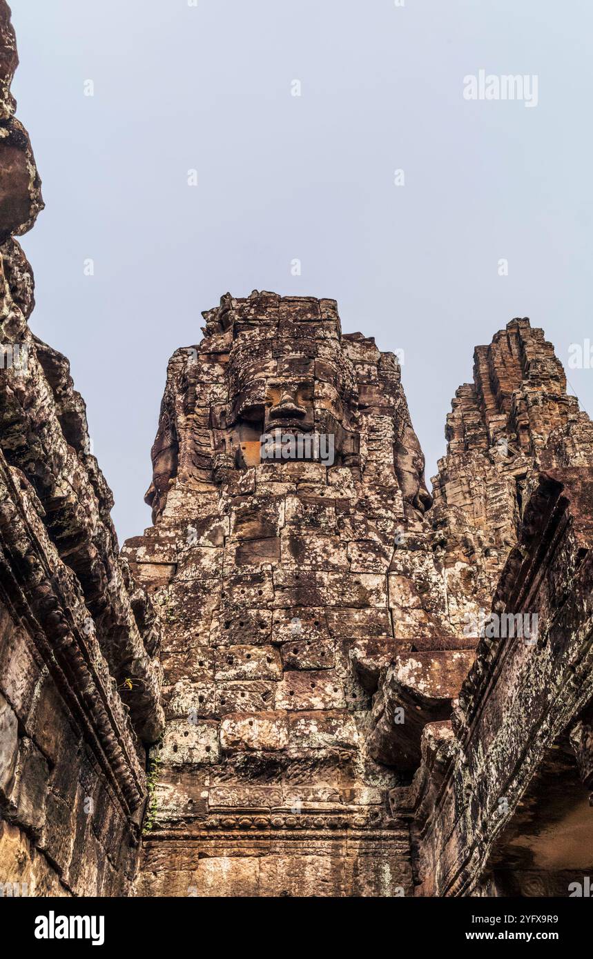 Details of the Banyon temple complex in Cambodia Stock Photo - Alamy