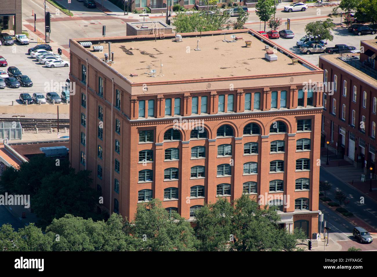 The Sixth Floor Museum at Dealey Plaza view from the Reunion Tower ...
