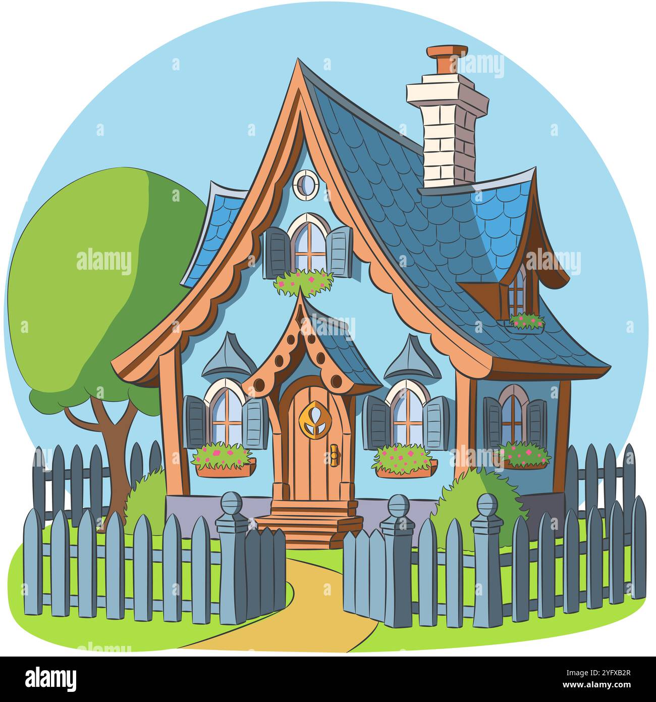 Fairytale garden flower Cut Out Stock Images & Pictures - Alamy