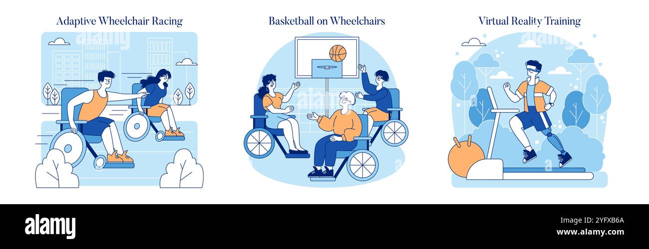 Inclusive sports technology Stock Vector Images - Alamy