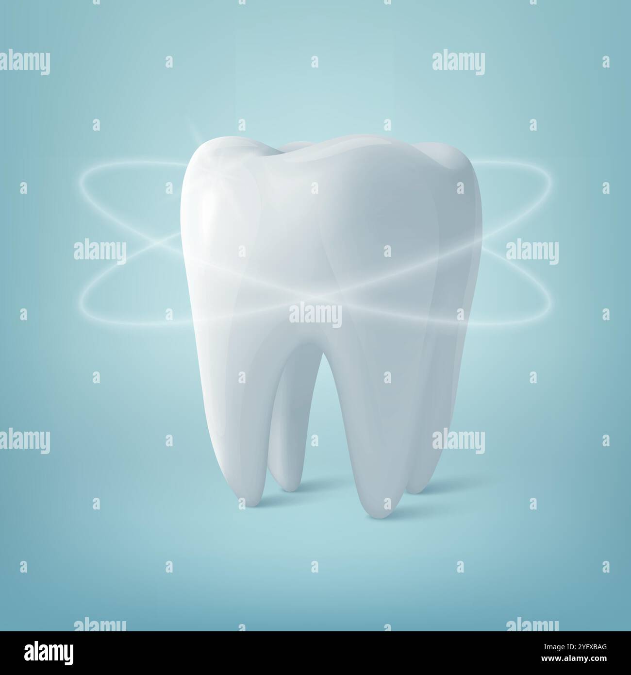 Realistic tooth isolated shining 3d teeth dental health care hi-res ...