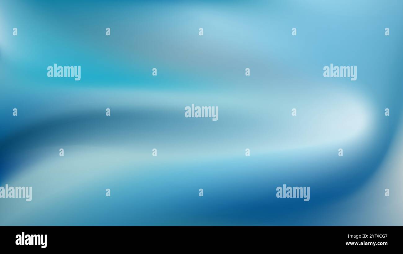 Abstract Blue Gradient Background. Smooth fluid waves Stock Vector ...