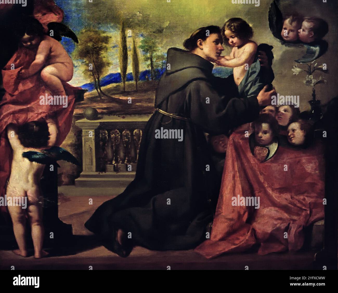 Saint Anthony of Padua with the Christ Child, 17th Century, by Antonio de Pereda 1611-1678 Spain ...