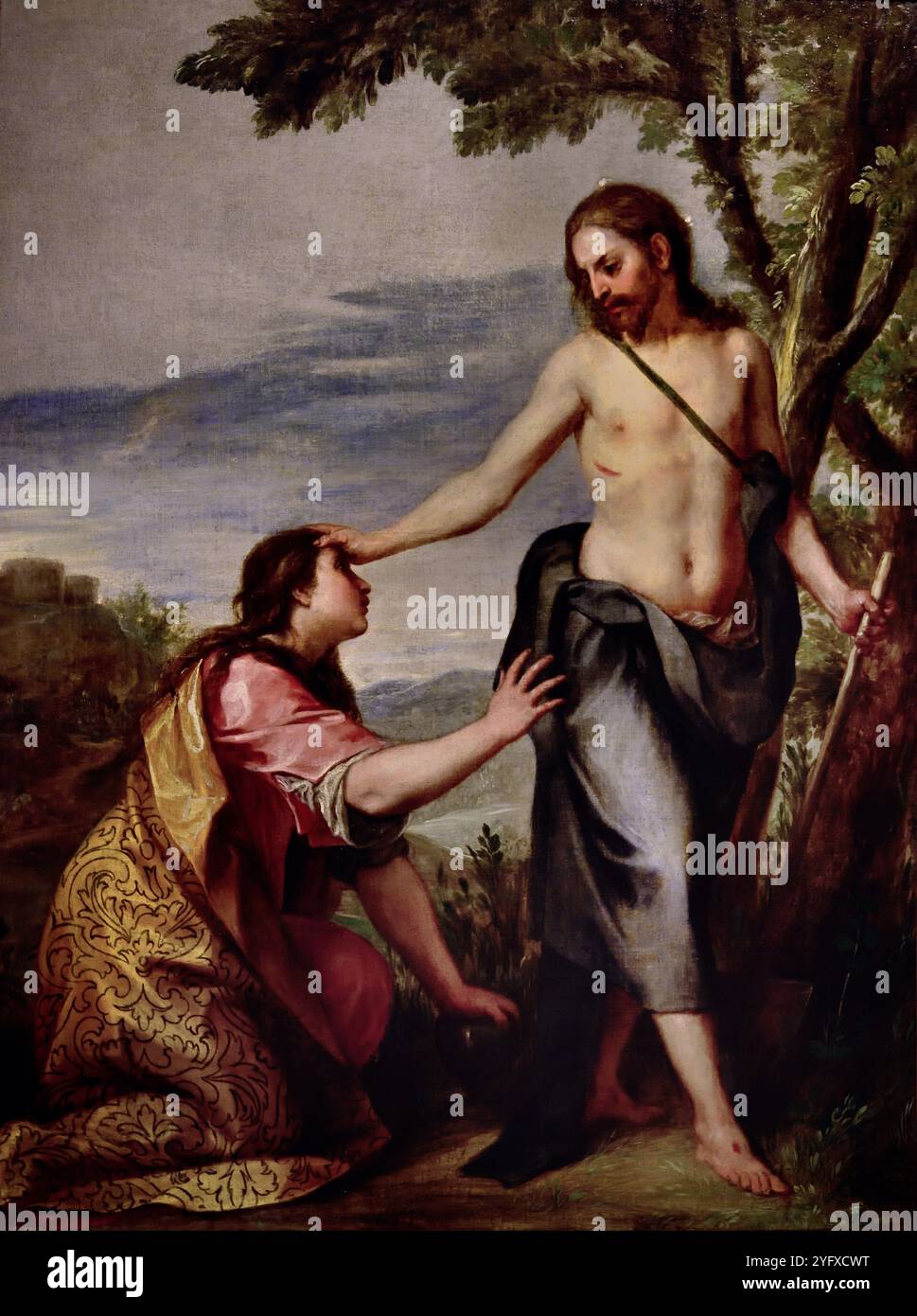 Christ Appearing to Mary Magdalene as a Gardener (Noli me Tangere) 1601-1667 by Alonso Cano ...