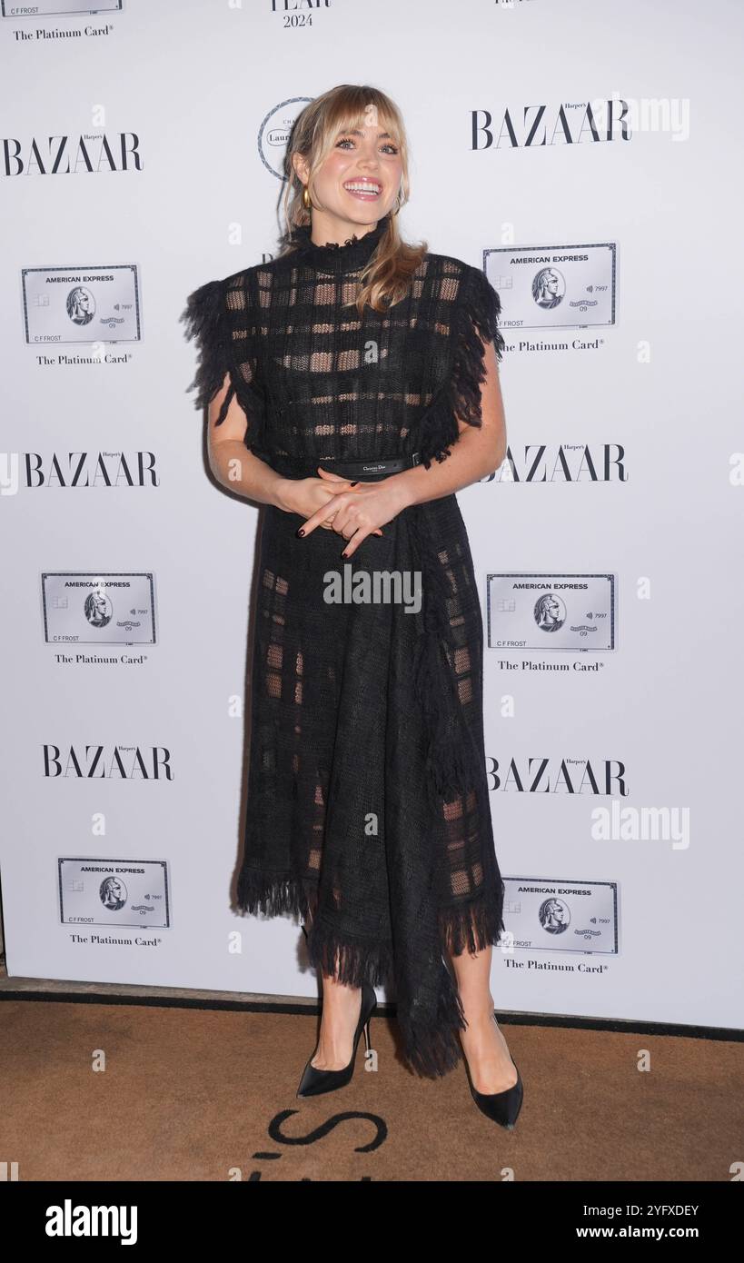 Bella Maclean arriving at the Harper's Bazaar Women of the Year 2024 ...