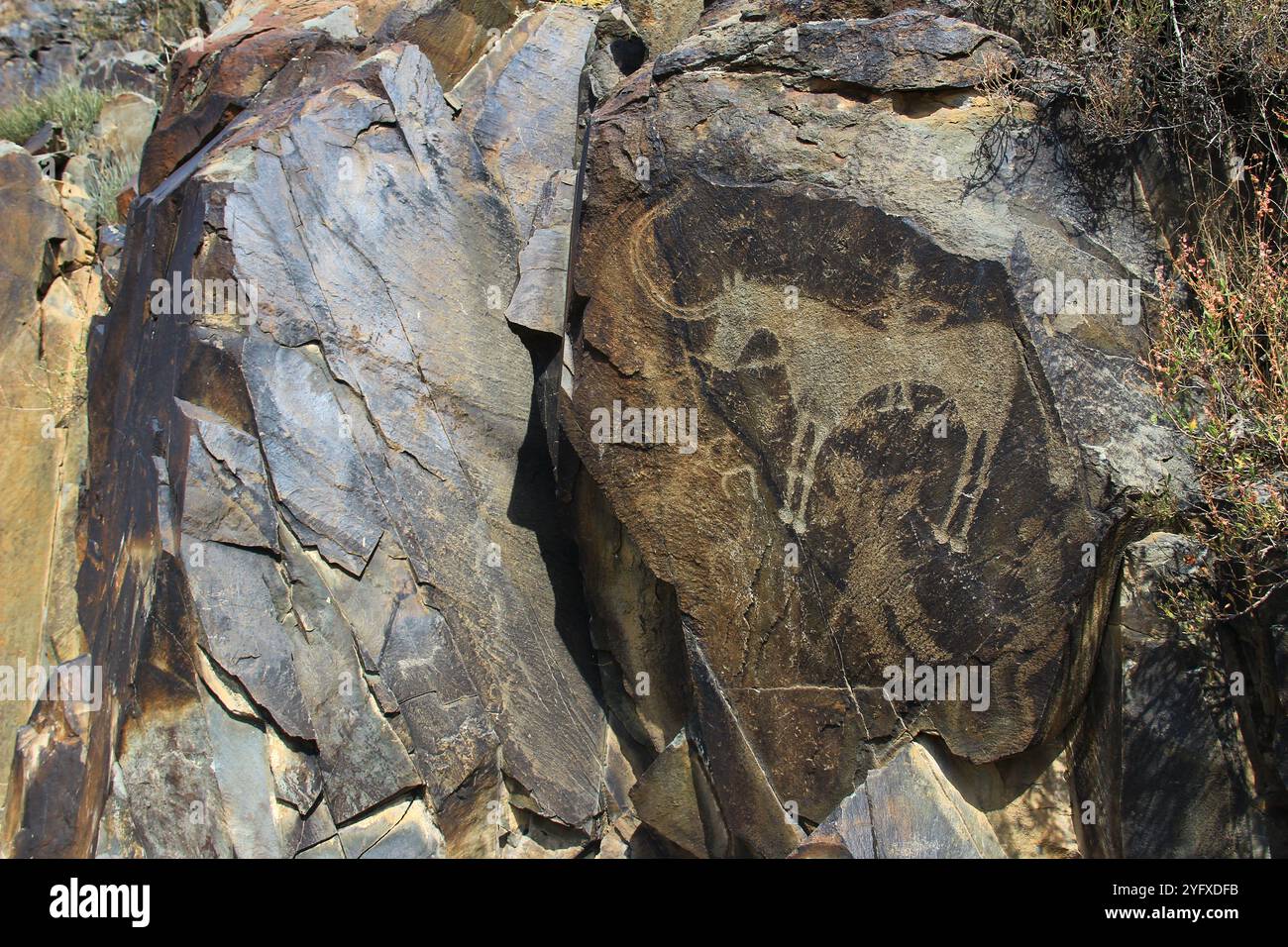 Ancient rock paintings on hi-res stock photography and images - Alamy