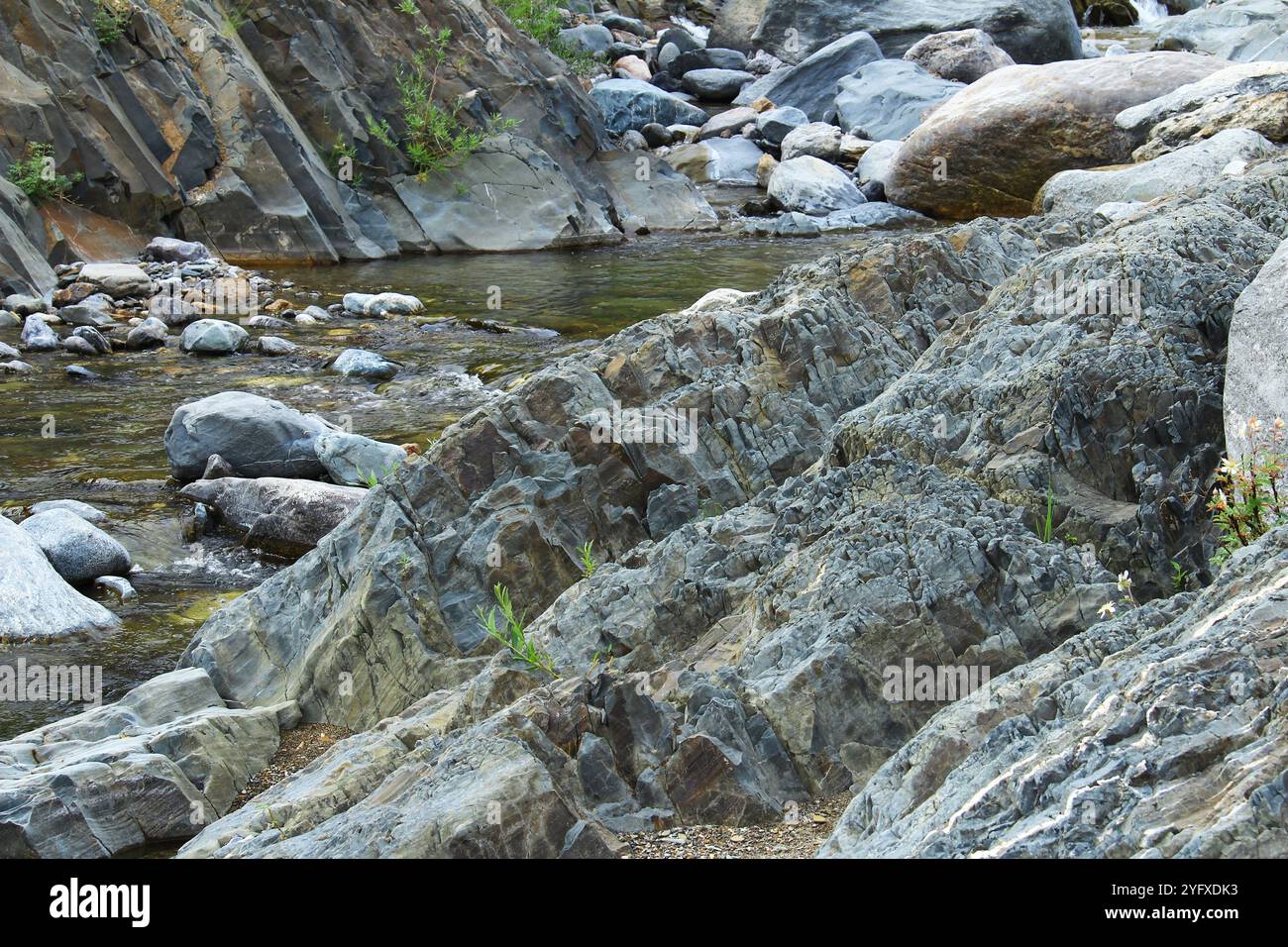 Mountain river bank stones close hi-res stock photography and images ...