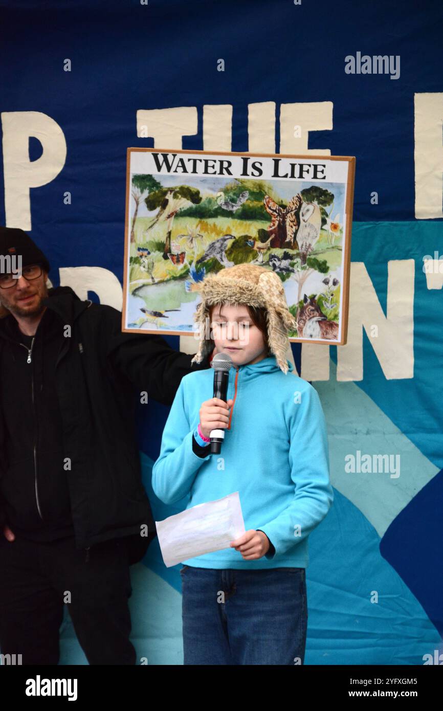 Benjamin Fallon speaks at The River Action March for Clean Water in ...