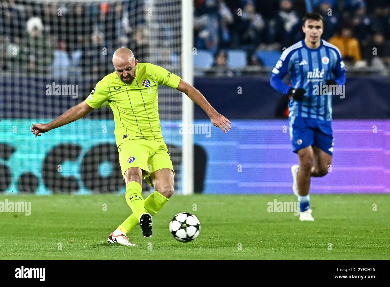 Bratislava, Slovakia. 05th Nov, 2024. Josip Misic of Dinamo Zagreb ...