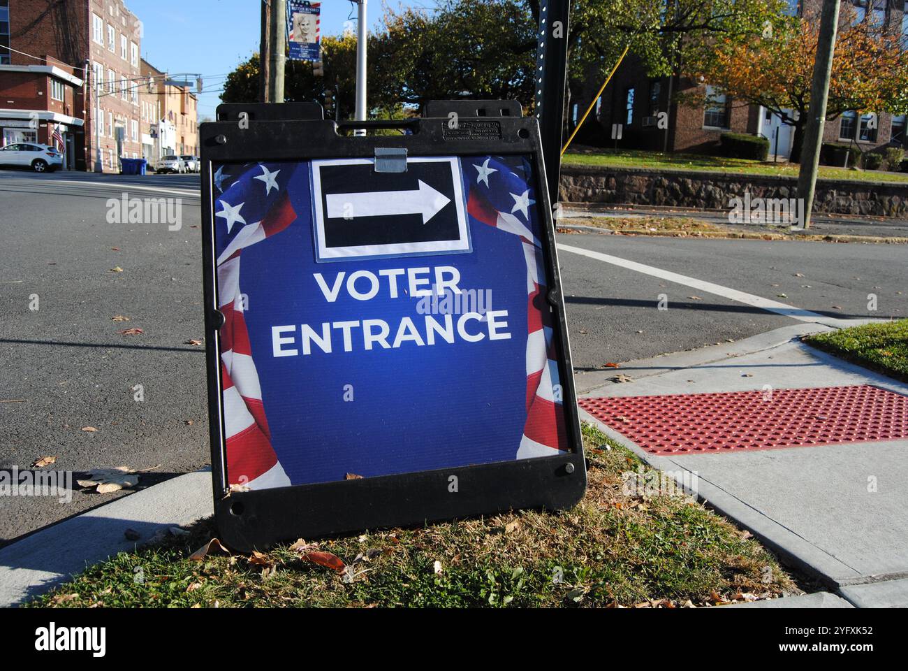 Rutherford, New Jersey, USA - November 05 2024: Election Day in a ...