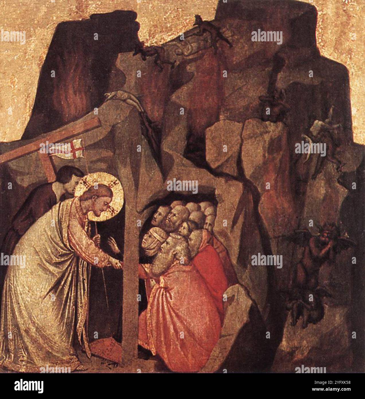 Harrowing of Hell - Christ’s Descent into Limbo Giotto Stock Photo - Alamy