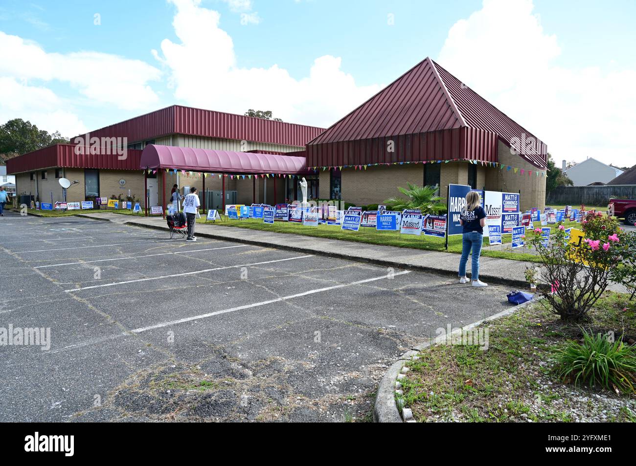 American voting station near Virginia beach during the 2024 ...