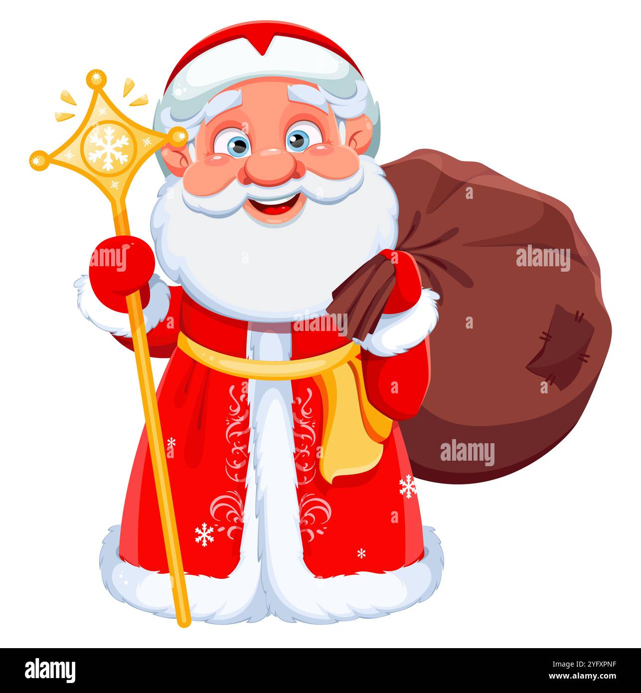 Merry Christmas and Happy New Year. Father Frost. Russian Santa Claus ...