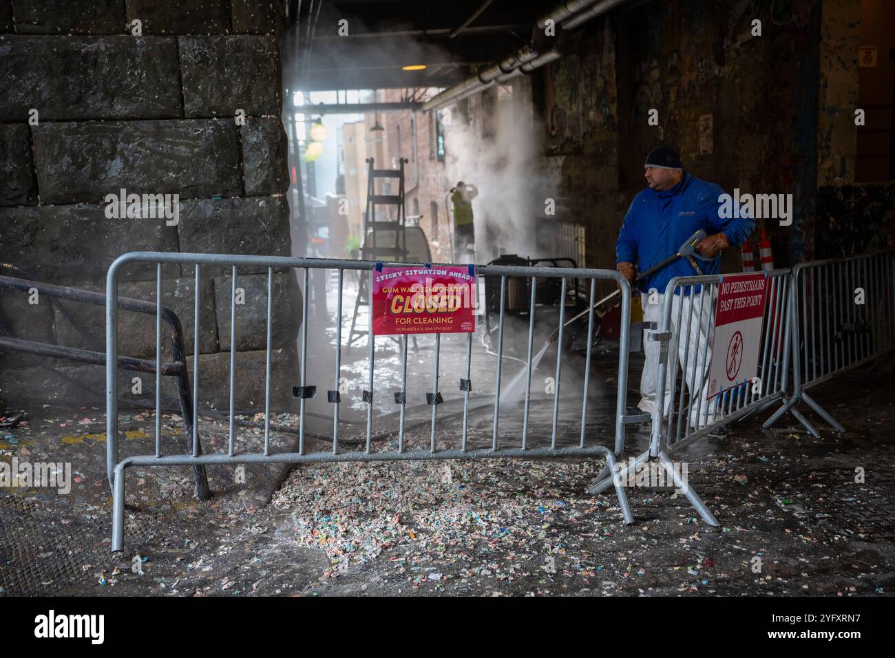 Seattle, USA. 5th Nov, 2024. Day two of the 4-day cleaning of the ...