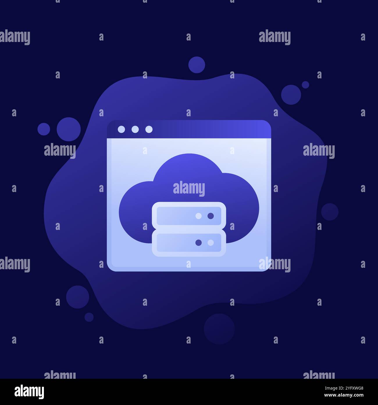 cloud storage service icon, vector design Stock Vector Image & Art - Alamy