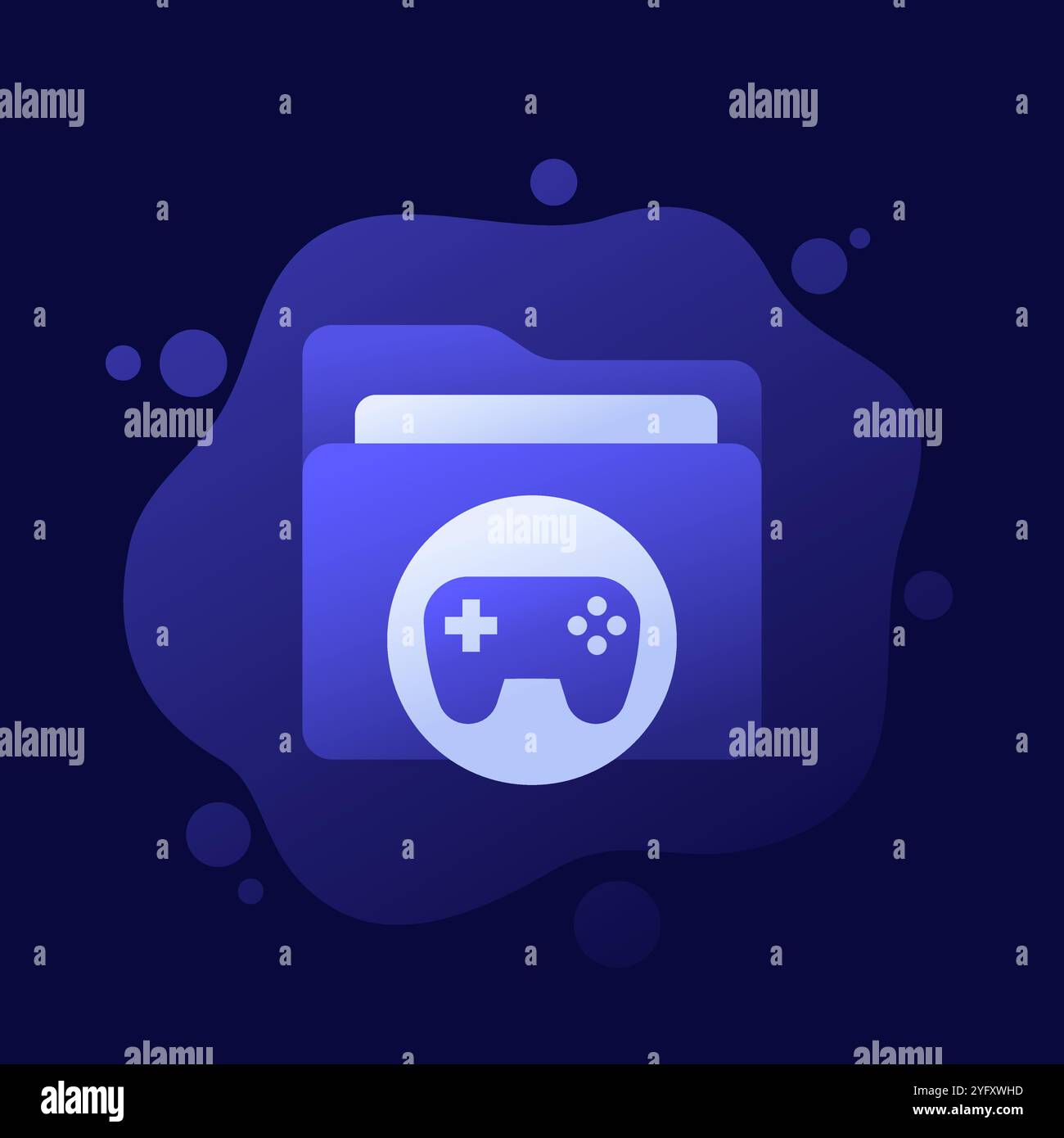 Game folder icon gamepad hi-res stock photography and images - Alamy