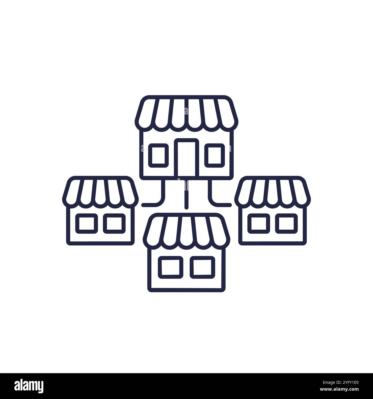Icon franchise office Cut Out Stock Images & Pictures - Alamy