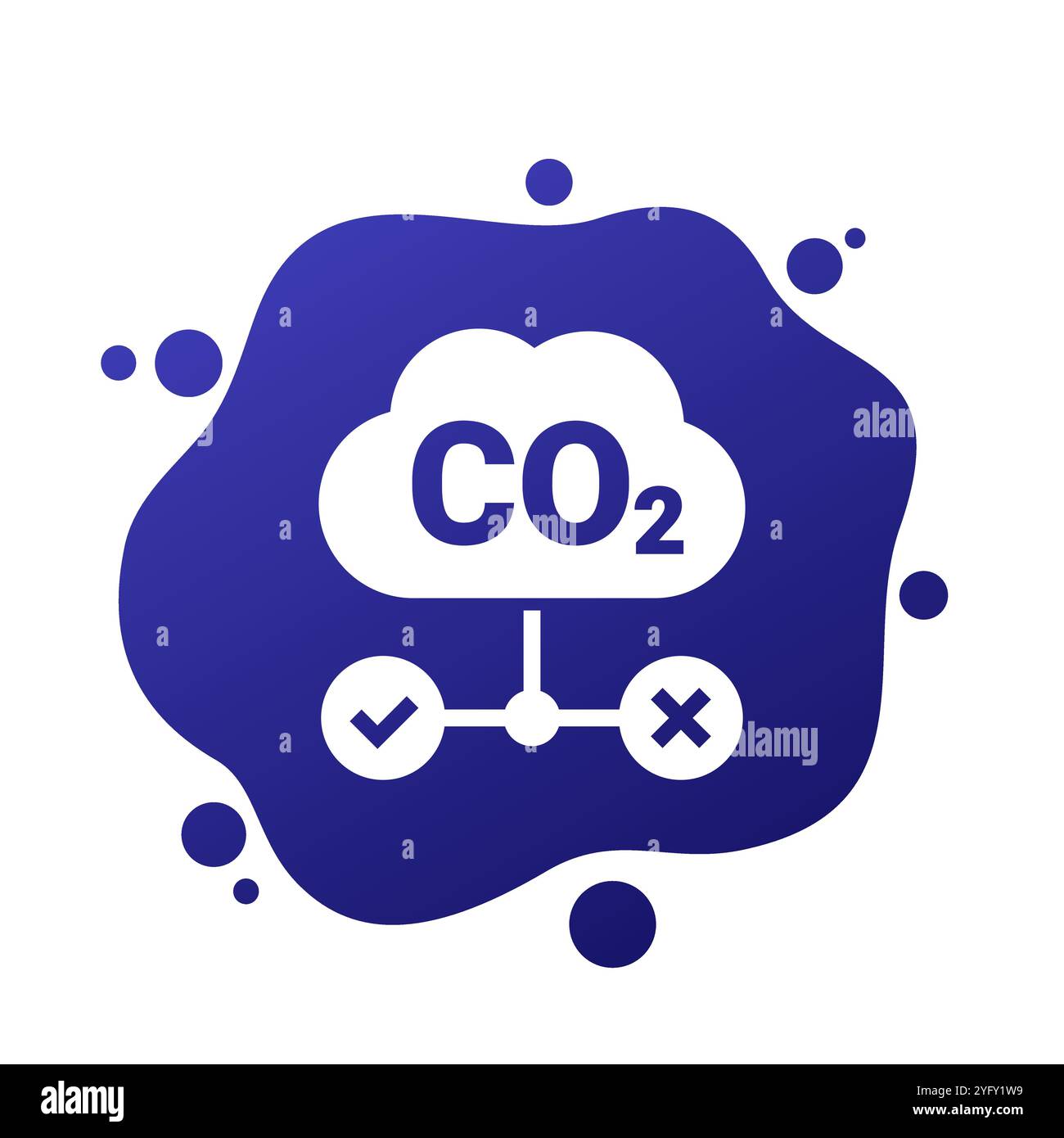 carbon management icon, reducing co2 gas emission Stock Vector Image & Art - Alamy