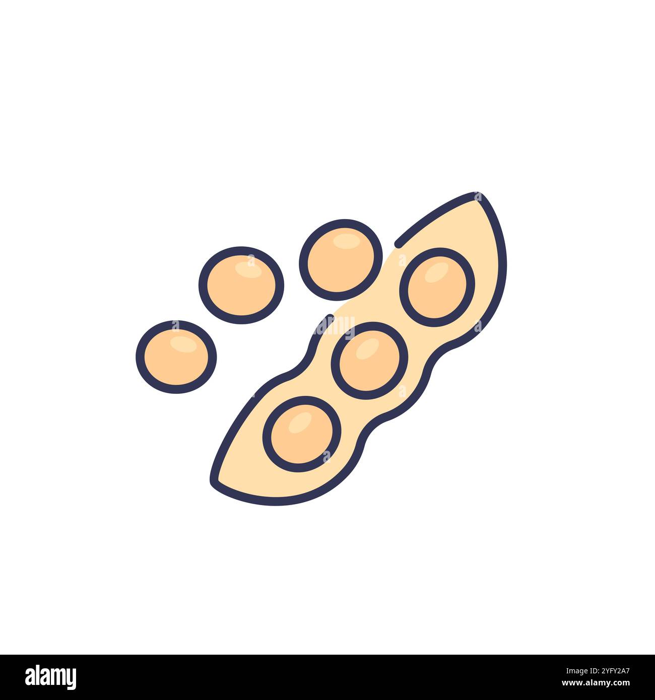 Soybean milk on white Stock Vector Images - Alamy