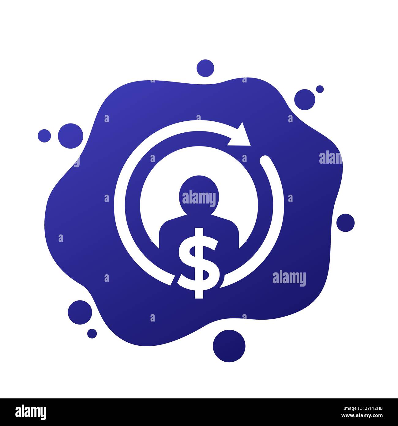 employee turnover cost vector icon for web Stock Vector Image & Art - Alamy