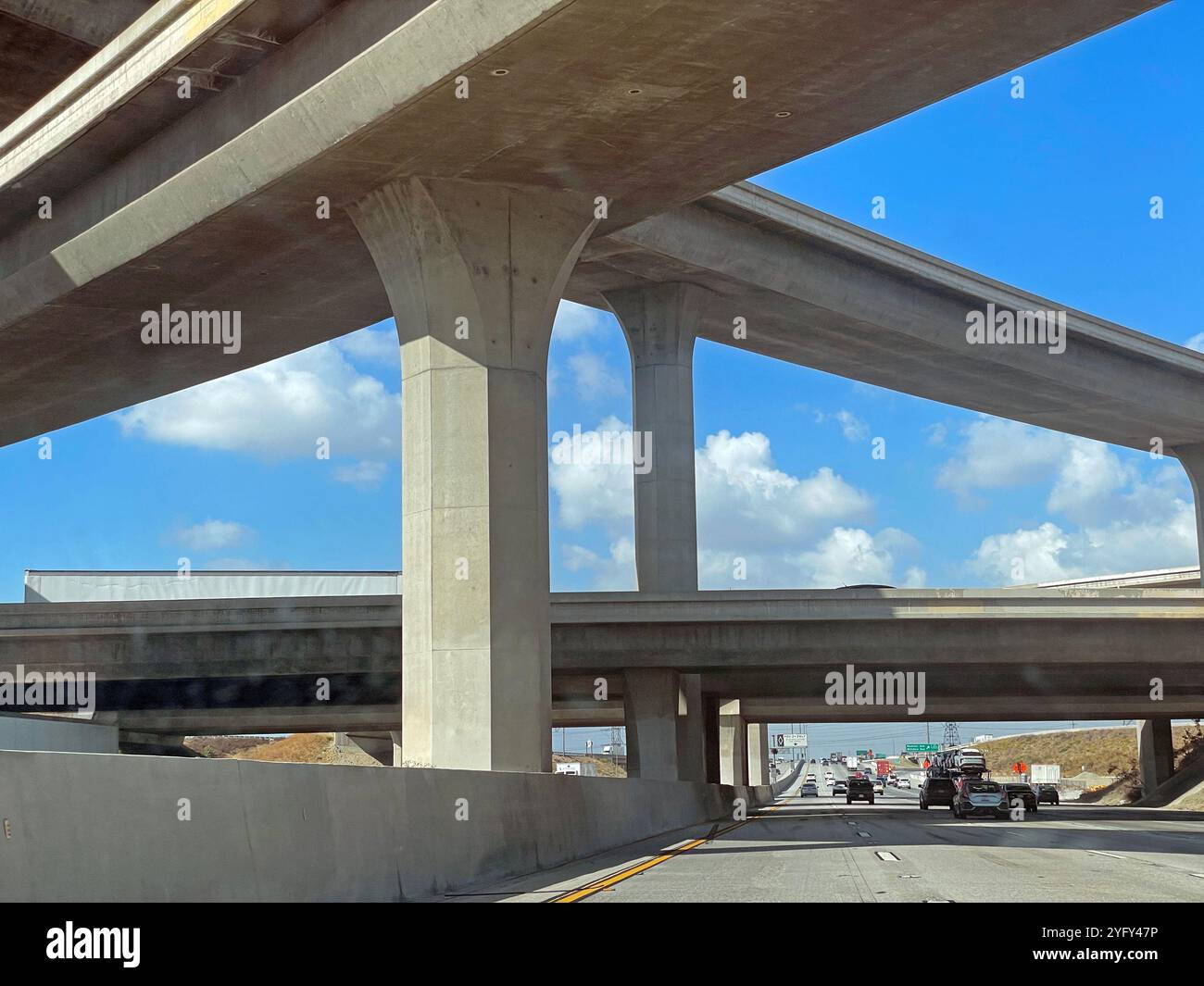 Los angeles freeway interchange hi-res stock photography and images - Alamy