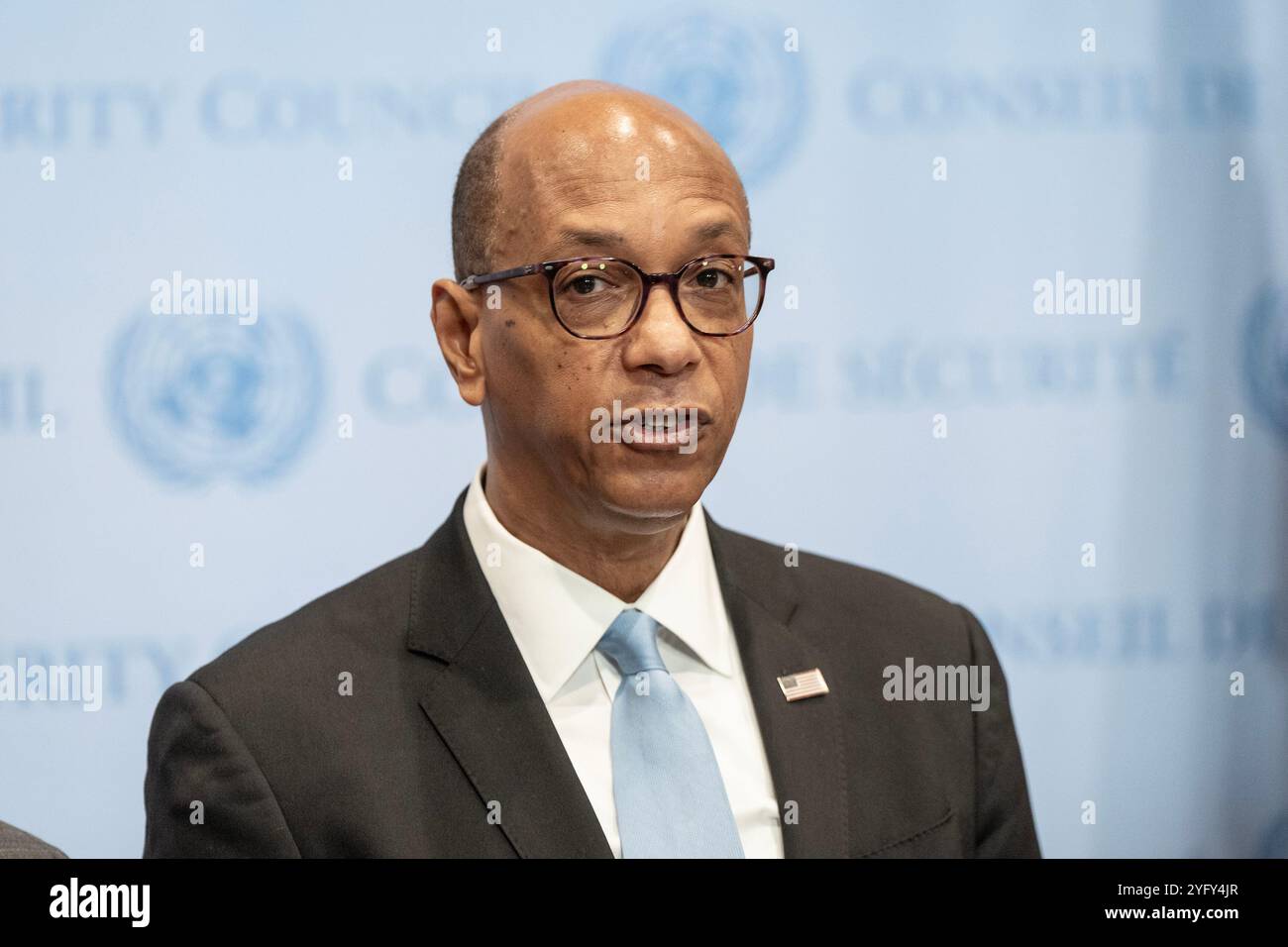 New York, NY, USA, 5 November 2024: Ambassador Robert Wood of The USA ...