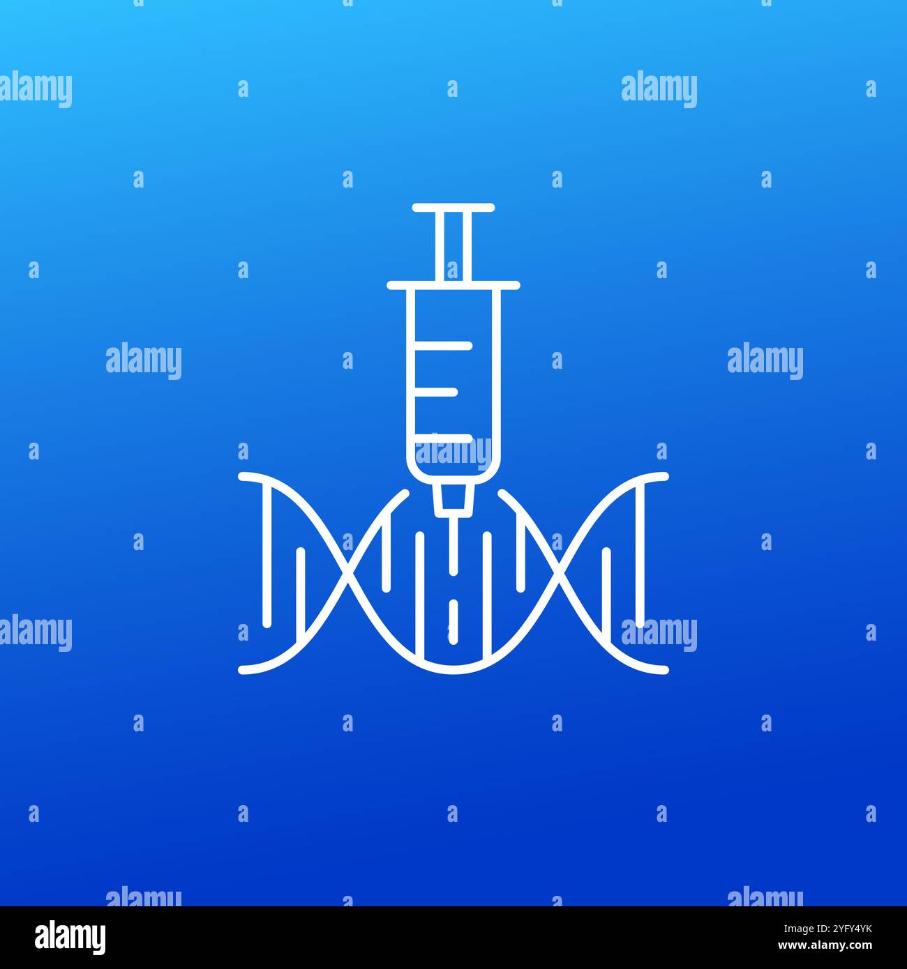 Syringe icon blue vector Stock Vector Images - Alamy