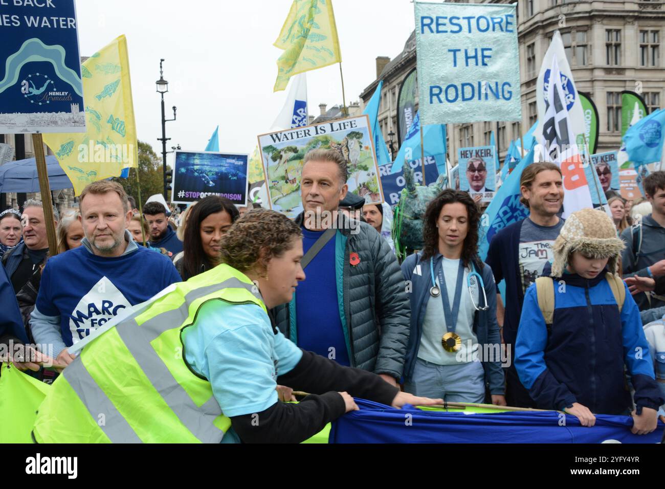 The River Action March for Clean Water in London 3rd November 2024 ...