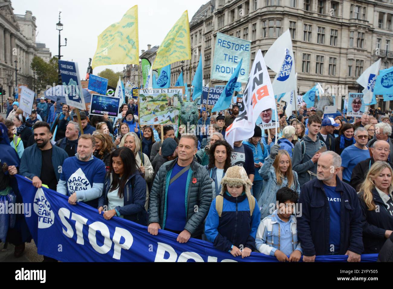 The River Action March for Clean Water in London 3rd November 2024 ...