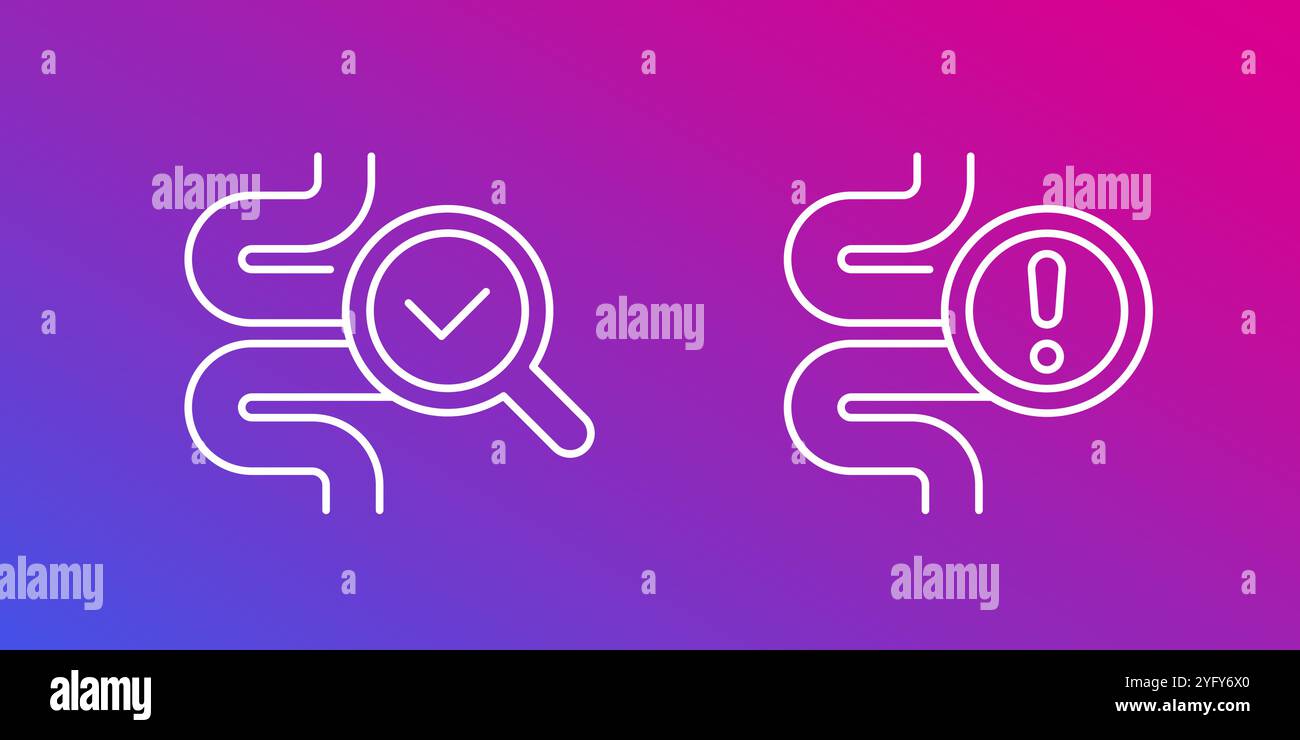 Bowel test Stock Vector Images - Alamy