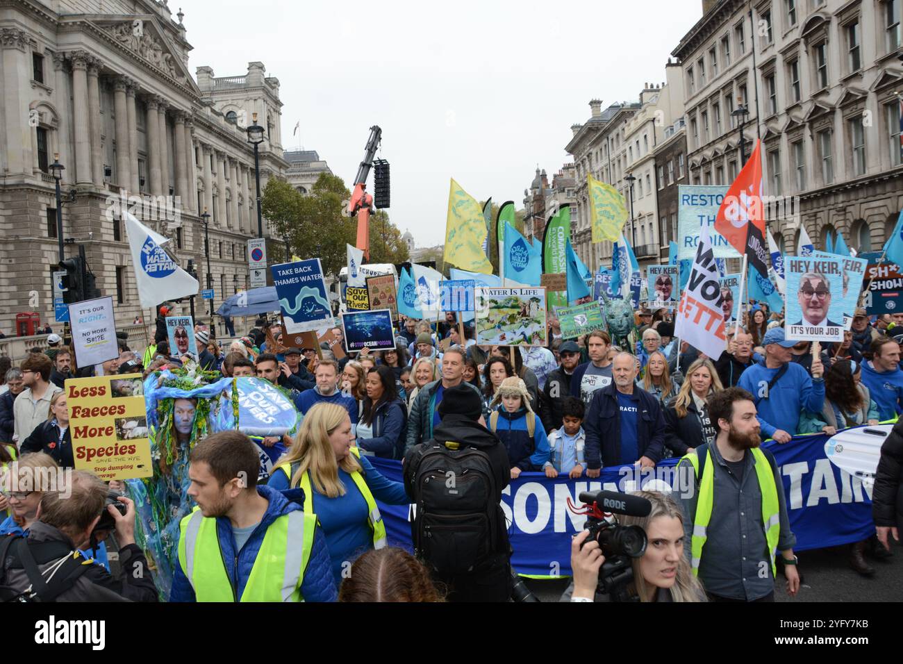 The River Action March for Clean Water in London 3rd November 2024 ...