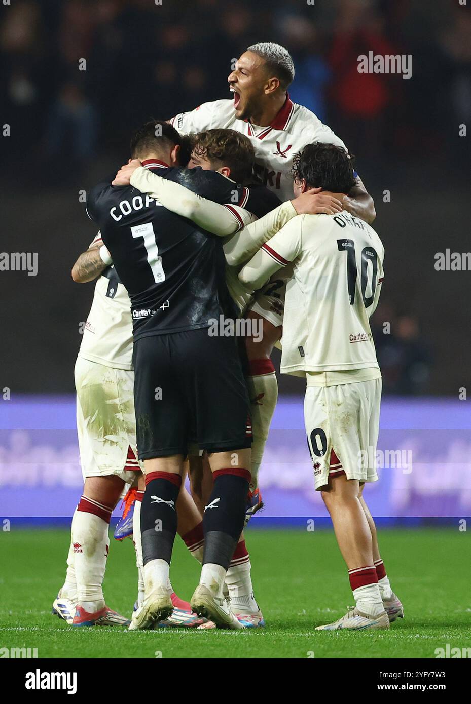 Bristol, UK. 5th Nov, 2024. Winning goalscorer Harrison Burrows of ...