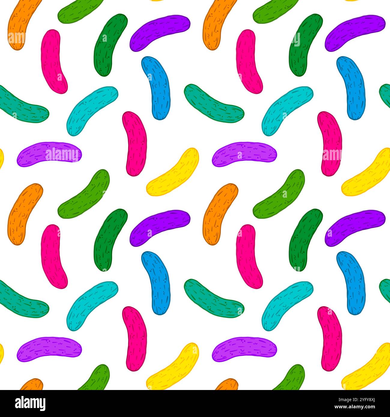 Summer vegetable seamless cucumber pattern for wrapping paper and ...