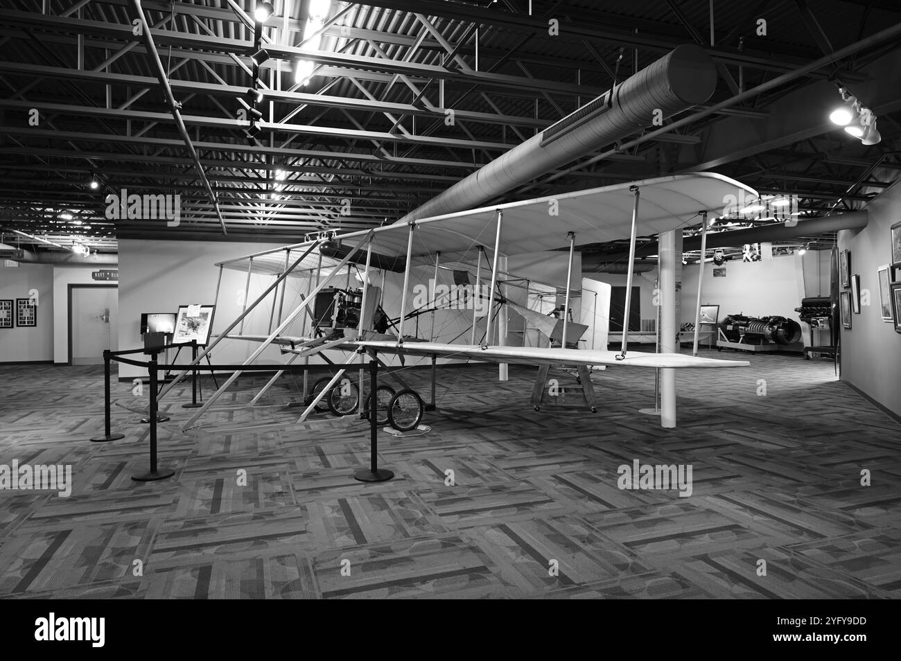 The wright brothers' flyer Black and White Stock Photos & Images - Alamy