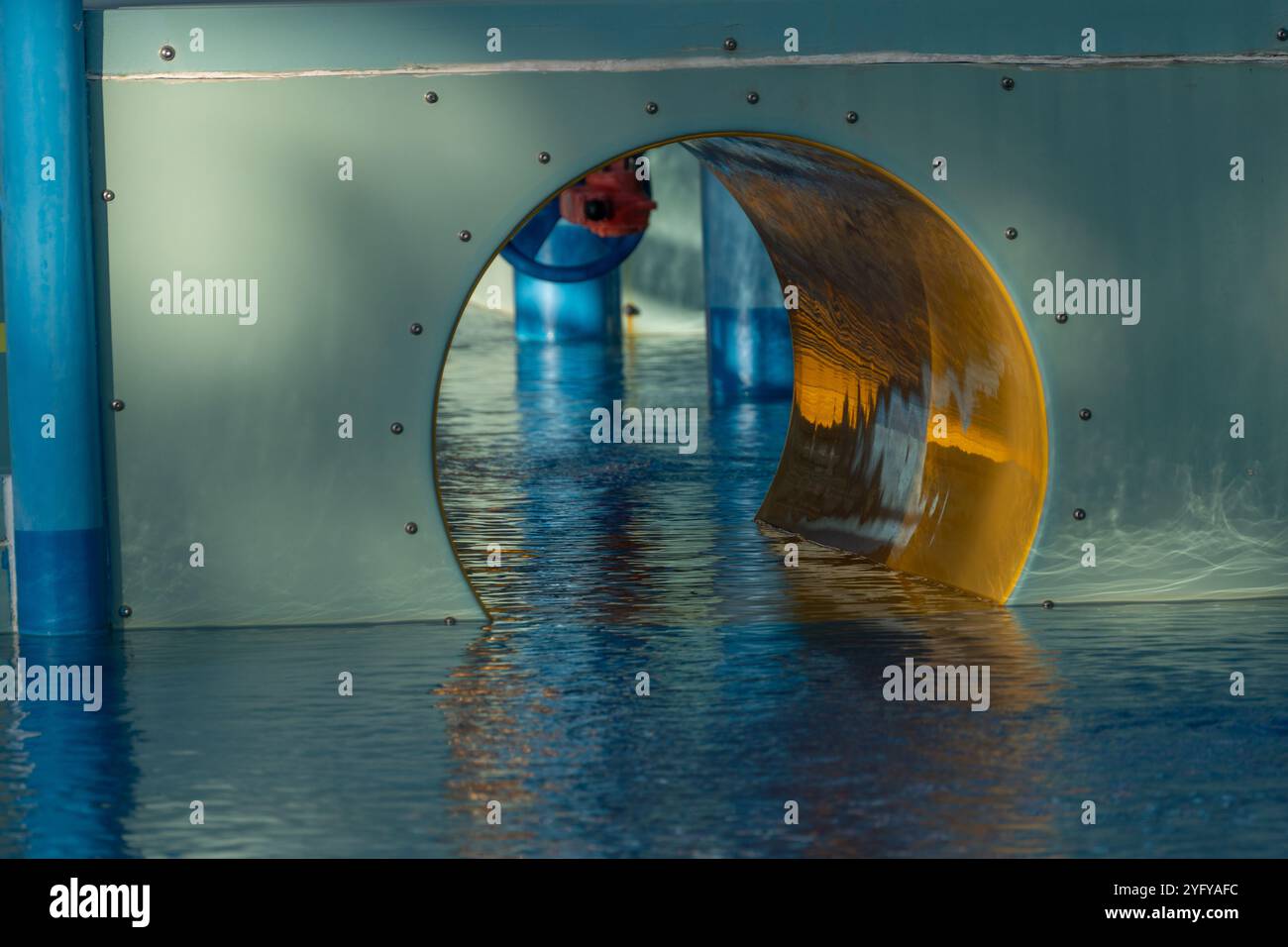 Water Slide Pool Entrance Indoor Waterpark Stock Photo - Alamy