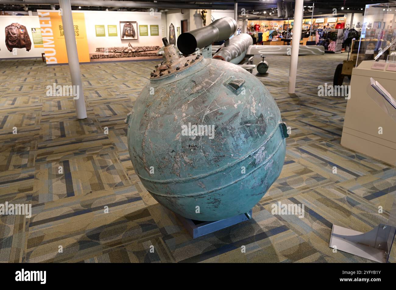 Magnetic mine as released by a U-Boat in enemy waters Stock Photo - Alamy